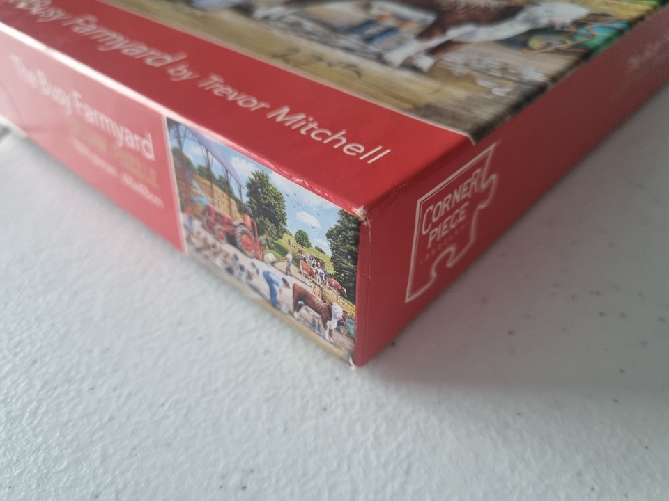 The Busy Farmyard 1000 Piece Jigsaw By Corner Piece Puzzles And Trevor ...