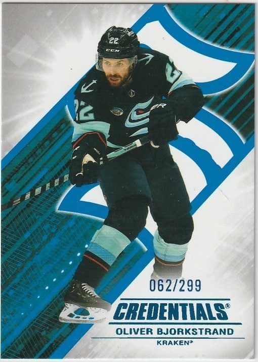 2024-25 Upper Deck Credentials - Oliver Bjorkstrand #35 Blue /299 for sale online | eBay