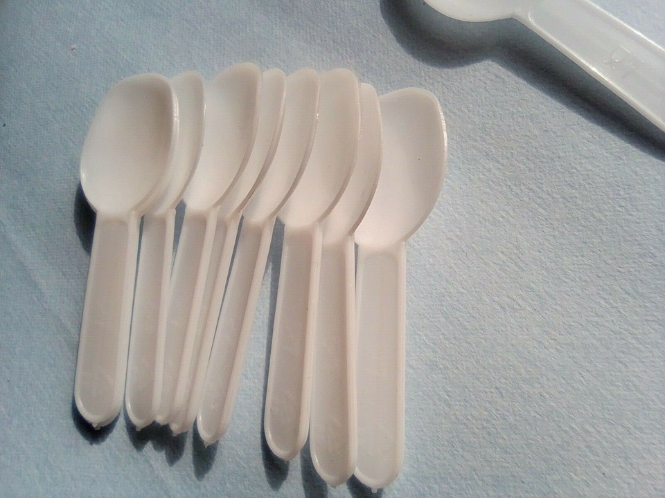 High qualityMini Disposable Plastic Spoon 25PCS Dessert Ice Cream Free ...