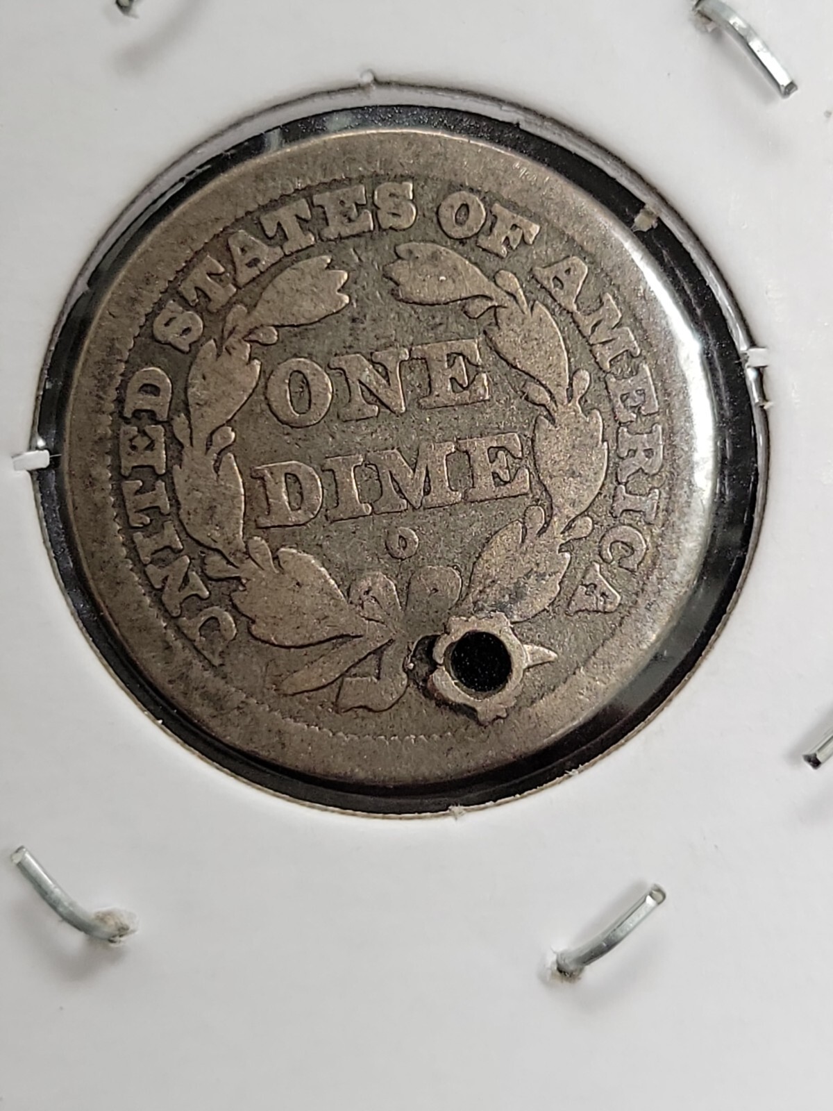 1841 O Seated Liberty Dime 10C Ten Cent with Hole | eBay