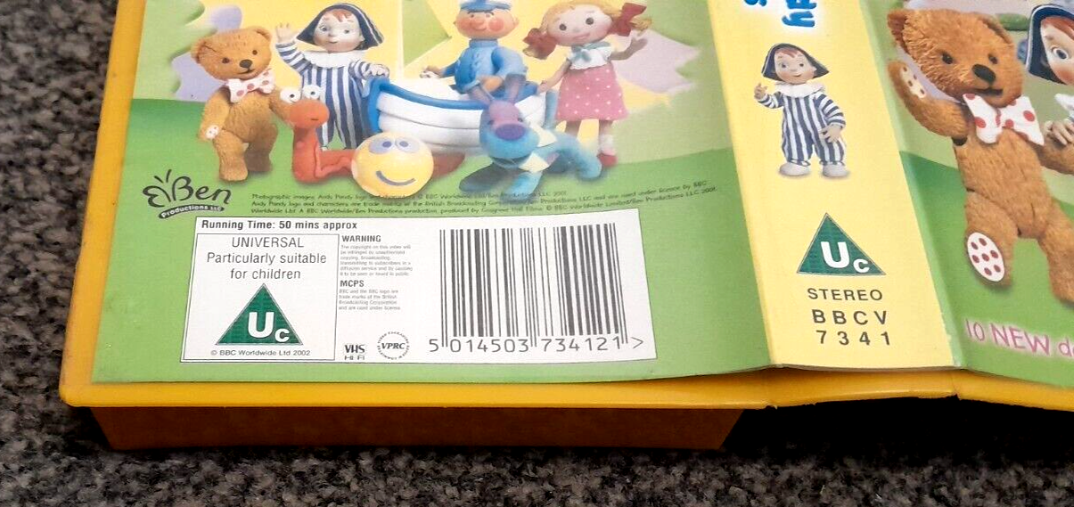 ANDY PANDY MEET ANDY PANDY AND HIS FRIENDS BBC VIDEO PAL VHS VIDEO KIDS ...