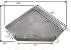 Heavy Duty Cast Aluminum Boat Transom Corner Brackets End Cap Covers ...