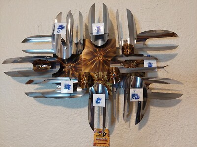 Vtg Mid Century William Vose Curtis Jere Metal Art Sculpture Wall ...