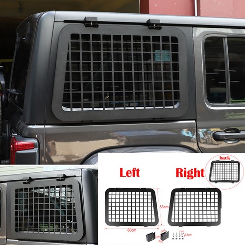 Alloy Rear Window Glass Armor Protector Cover For Jeep Wrangler JL ...