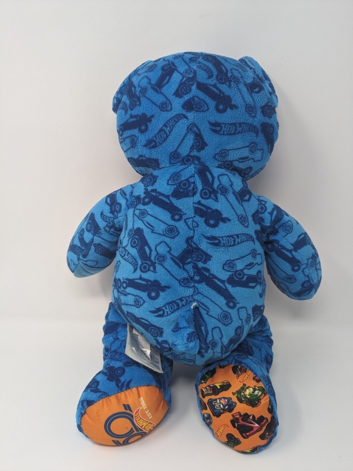 Build A Bear Hot Wheels 50th Anniversary Blue Boy Stuffed Plush 17 ...