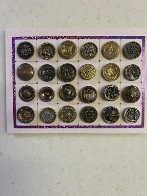 VICTORIAN ERA BRASS BUTTONS | eBay
