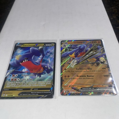 GARCHOMP V AND CYNTHIA’S GARCHOMP EX HOLO LOT POKEMON | eBay