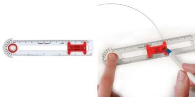 Learning Resources SAFE-T Bullseye Compass, Ruler, Protractor ...