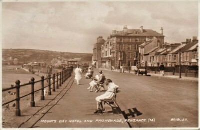 Cornwall, PENZANCE, Mounts Bay Hotel & Promenade, RP | eBay UK