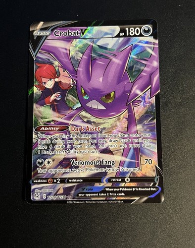 Pokémon TCG Crobat V Lost Origin Trainer Gallery Tg20/Tg30 Holo Ultra ...