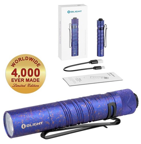 Olight i5R Crystallized Titanium EDC Flashlight Ice Flower Periwinkle ...