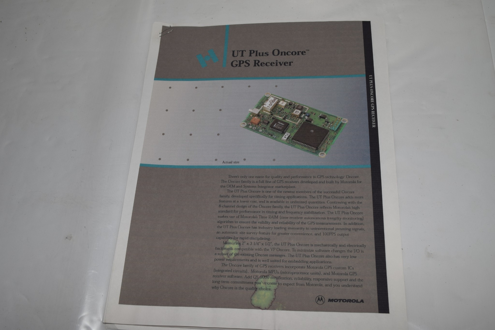 TC MOTOROLA Digital DNA UT PLUS ONCORE GPS Receptor Manual (BOOK512) | eBay