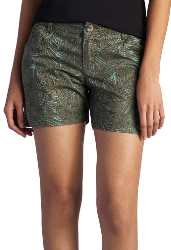 Lee Women's Essential Chino 6" Shorts - Spearmint Palm Print Sizes 14M ...