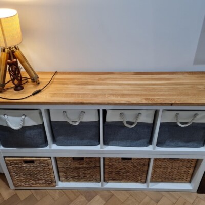 Top Cover Panel for Ikea Kallax 4 Cubes | Solidwood OAK Panel | 146.5cm ...