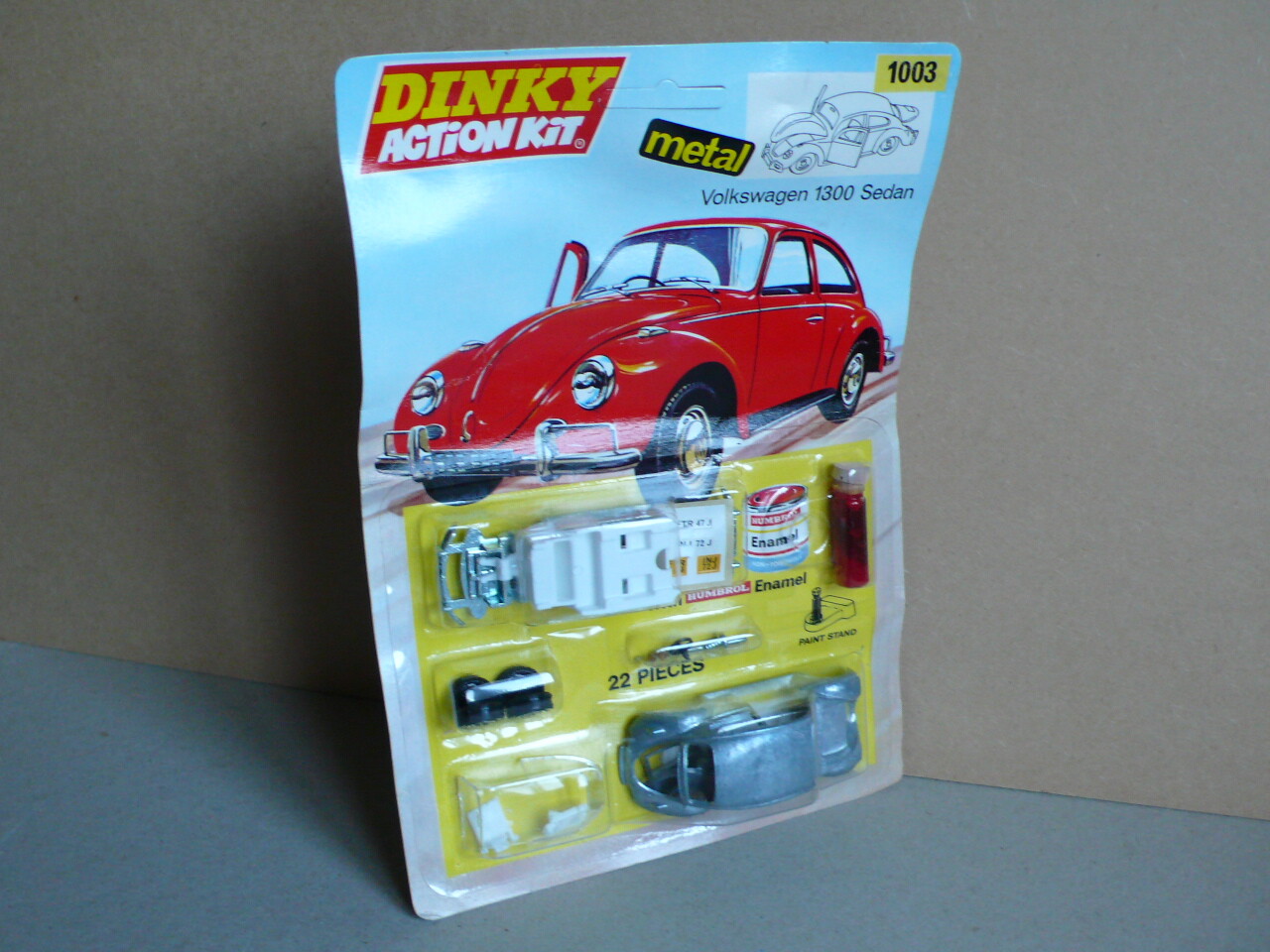 Dinky Action Kit 1003 Volkswagen Beetle VW Metal Kit on Card 1970's ...