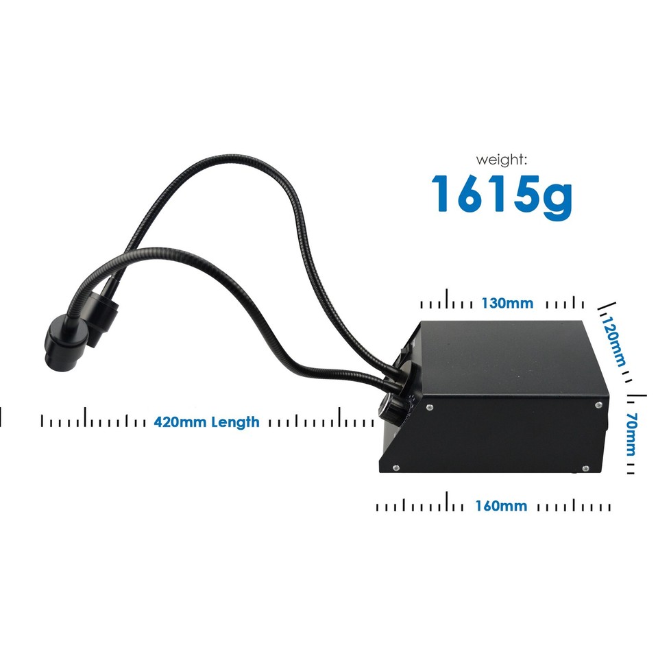 LED Fiber Optic Gooseneck Lights Microscope Illuminator with Cold Light ...