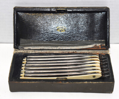 Vintage ERIK ANTON BERG Seven Day STRAIGHT Razor Shaving Set Made in ...