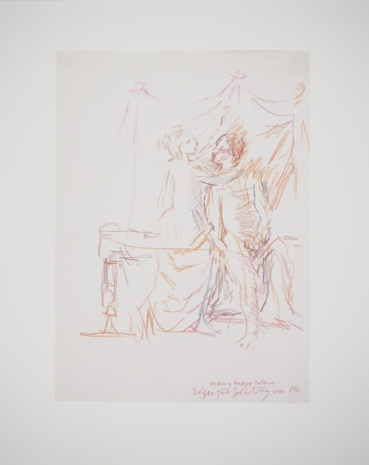 Oskar Kokoschka: Paar Fêtant Geburtstag Edgar - Lithografie | eBay.de