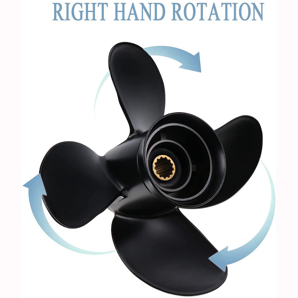 For Mercury Spitfire 4 Blade Prop 10.1x14 Propeller 48-8M8026635 40HP ...
