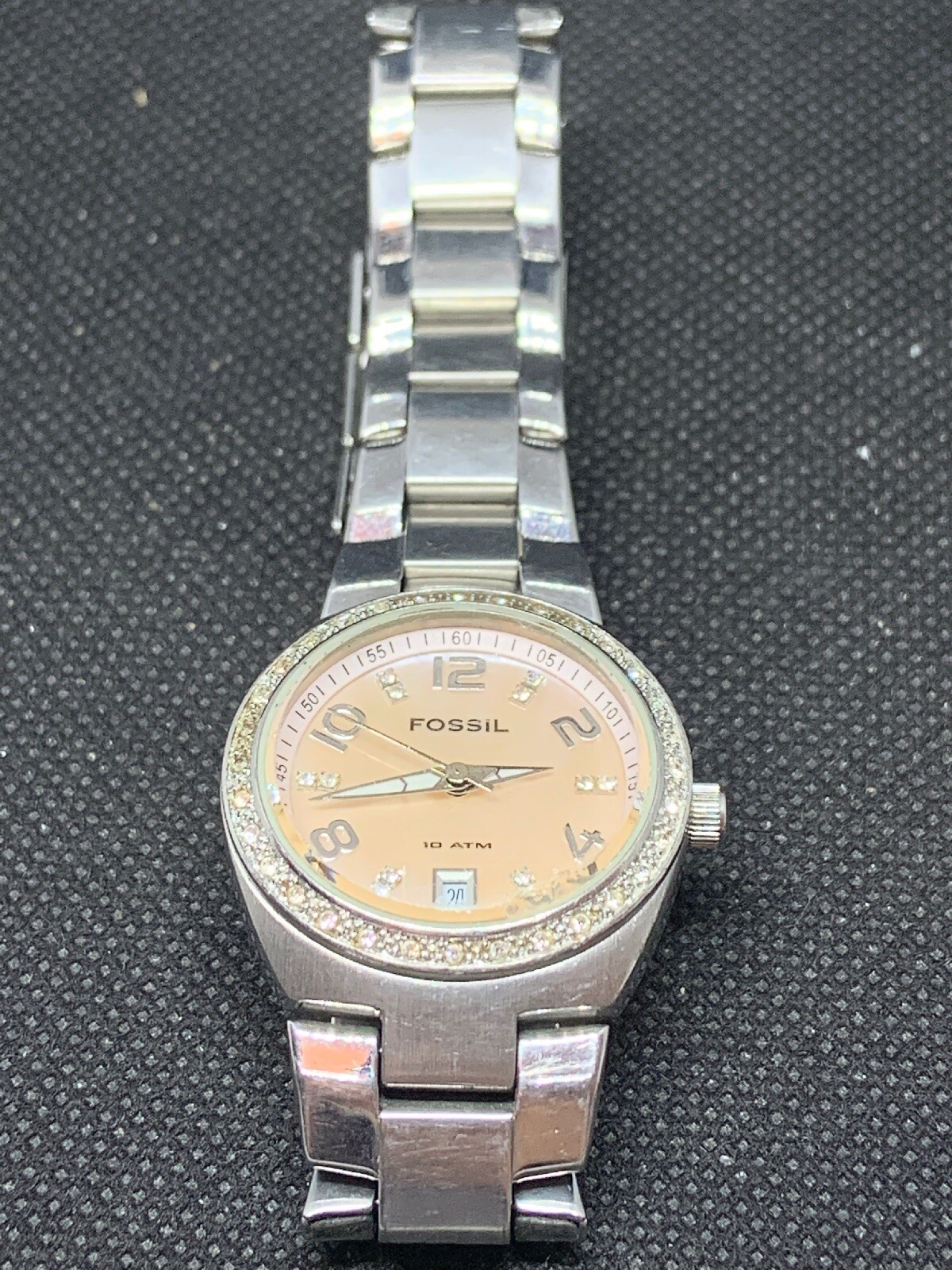 Fossil AM-4175 Women's Watch Quartz Stainless Steel Sport Ladies Analog ...