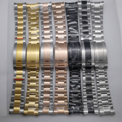 20mm brushed silver gold bracelet slide glide lock clasp stainless ...