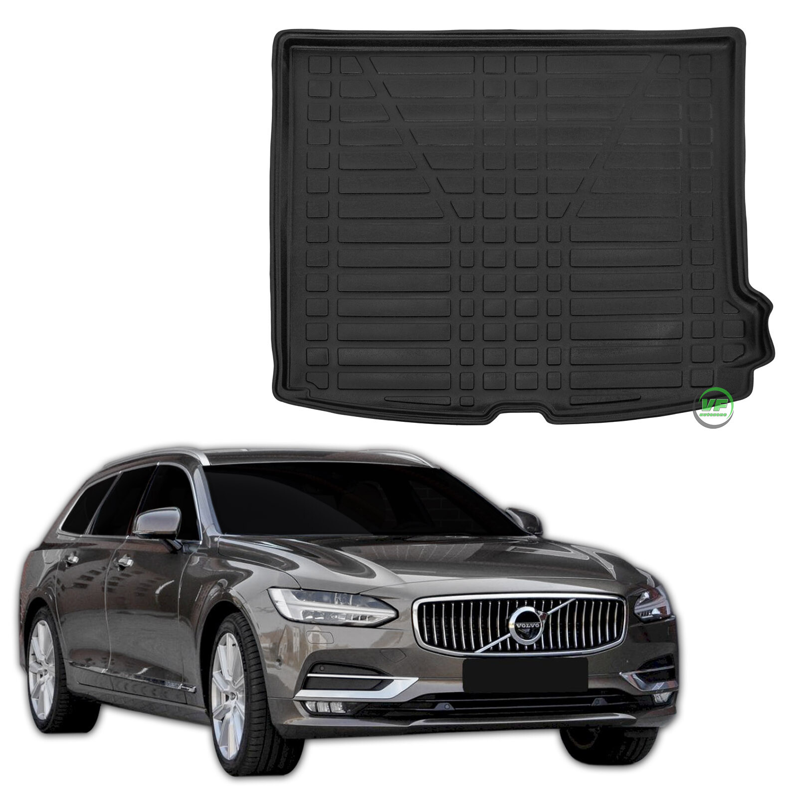 Boot Tray Liner Car Mat Heavy Duty for Volvo V90 Mk2 Estate 2017-Up ...