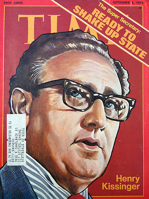 VINTAGE TIME MAGAZINE SEPTEMBER 3 1973 HENRY KISSINGER ON COVER W/LABEL ...