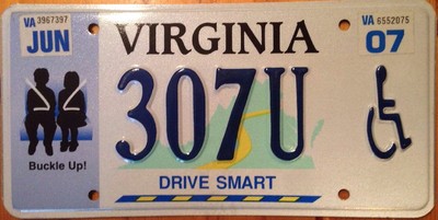 Virginia DRIVE SMART Handicap license Plate Wheelchair Driving School ...