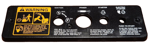 Genuine OEM Toro Control Nameplate (Electric Start) 61-4410 104-2772 | eBay