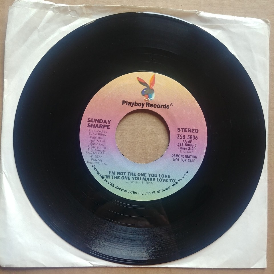 SUNDAY SHARPE I'm Not The One You Love DJ PROMO 45 7" COUNTRY Vinyl ...
