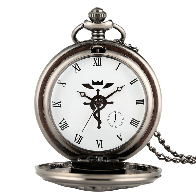 Fullmetal Alchemist Quartz Pocket Watch for Men Women Necklace/Pendant ...