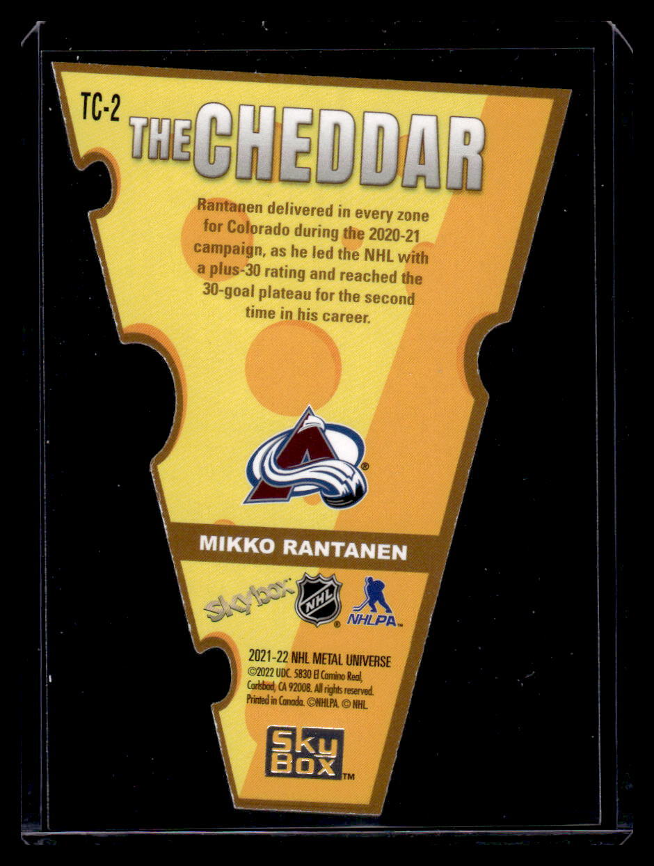2021-22 Skybox Metal Universe - The Cheddar #TC-2 Mikko Rantanen for ...