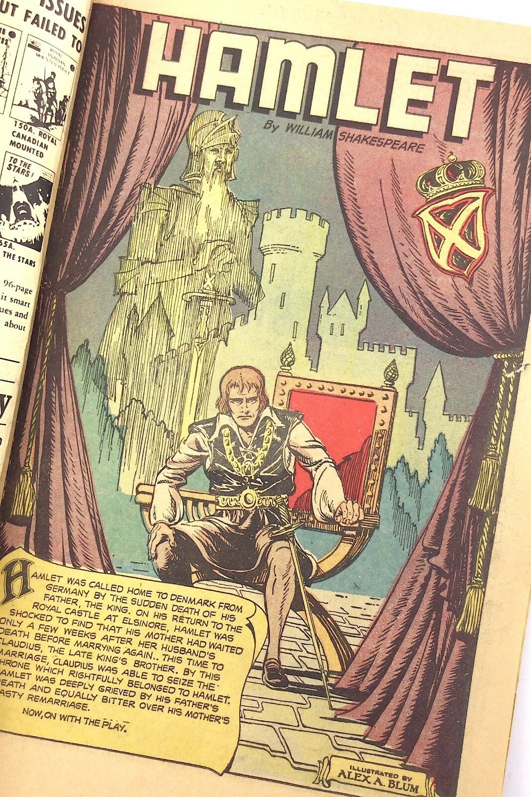 Classics Illustrated Hamlet By William Shakespeare September 1952 Comic ...