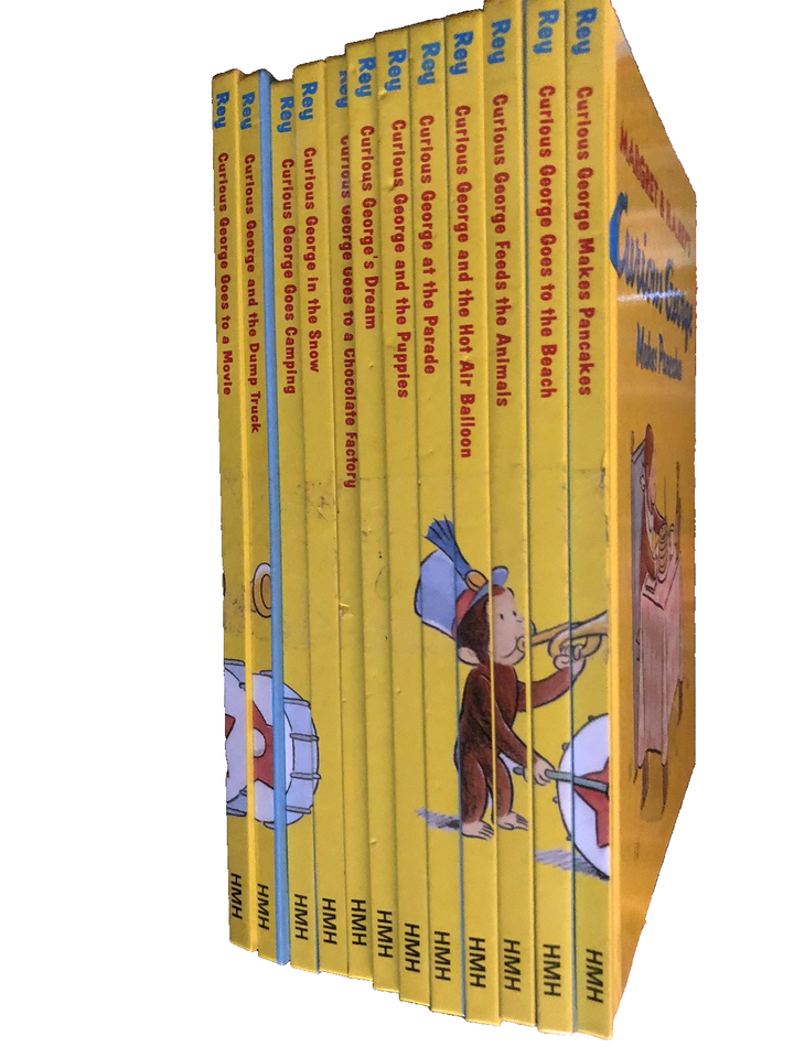 Curious George's Library By Margret & H.A. Rey Set Of 12 Hardcover ...