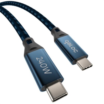 Type C to Type-C Cable Fast Charger Braided Long USB C Lead blue | eBay UK