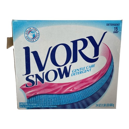 Ivory Snow Powdered Laundry Detergent Gentle Care 15 Loads 24 oz New ...