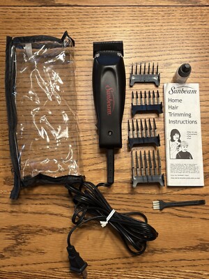 Sunbeam Hair clipper Model SB356 (tested) W/attachments | eBay