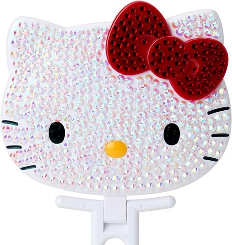 Sanrio Hello Kitty Hand Mirror Stand Mirror Glitter Jewel Decoration ...