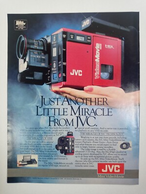 1980's JVC Camera VHS Recorder Handheld Camcorder Little Vintage Print ...