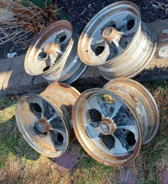 COMPLETE SET OF KEYSTONE CLASSIC WHEELS 14 X 6 FRONT 14 X 8 REAR 5X4.5 ...