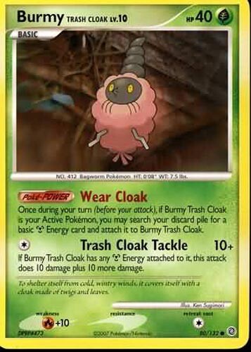 Pokemon Card - Secret Wonders 80/132 - BURMY (Trash Cloak) Lv.10 ...
