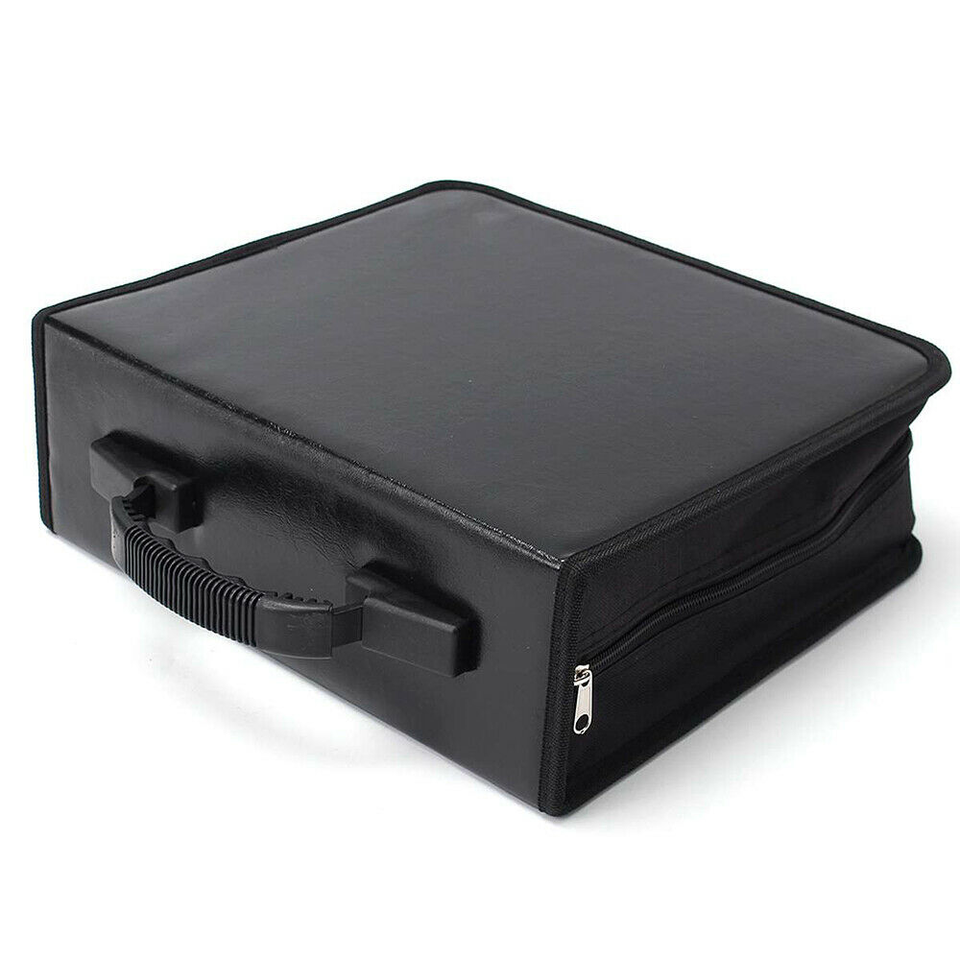 520 Disc CD DVD Storage Bag Portable PU Leather Wallet Holder Case Box ...