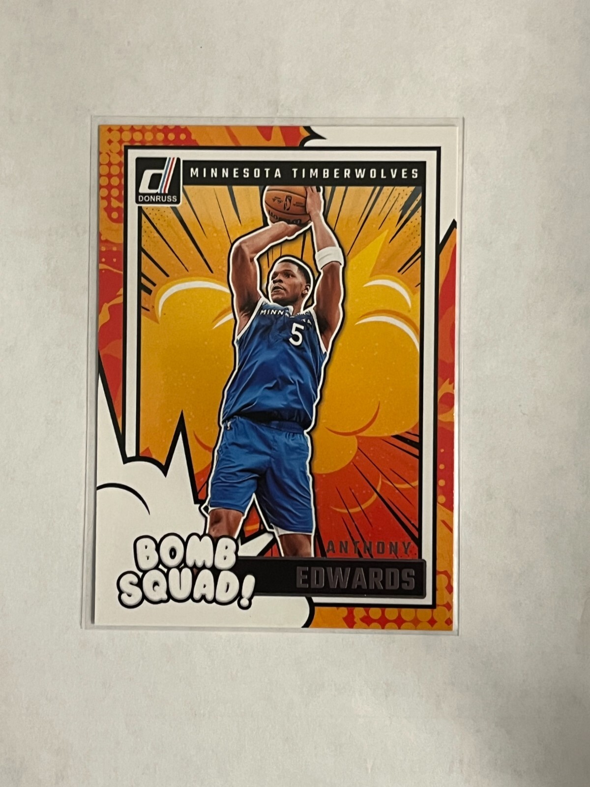 2024-25 Panini NBA Donruss Basketball Bomb Squad Insert Anthony Edwards ...