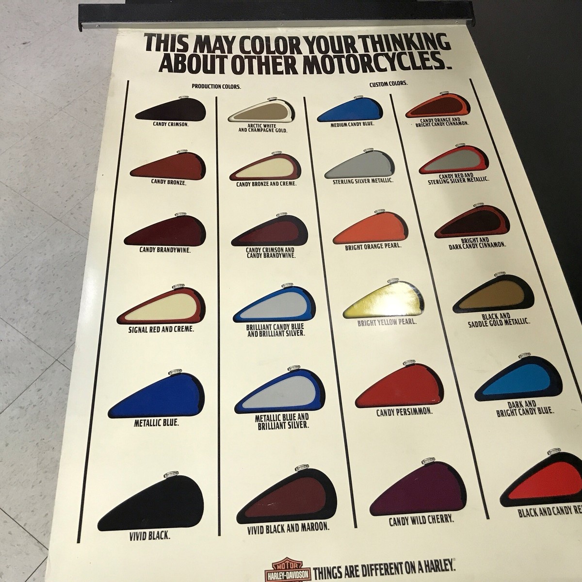 Harley Paint Color Chart Golden Yellow (Pinstripe Color)