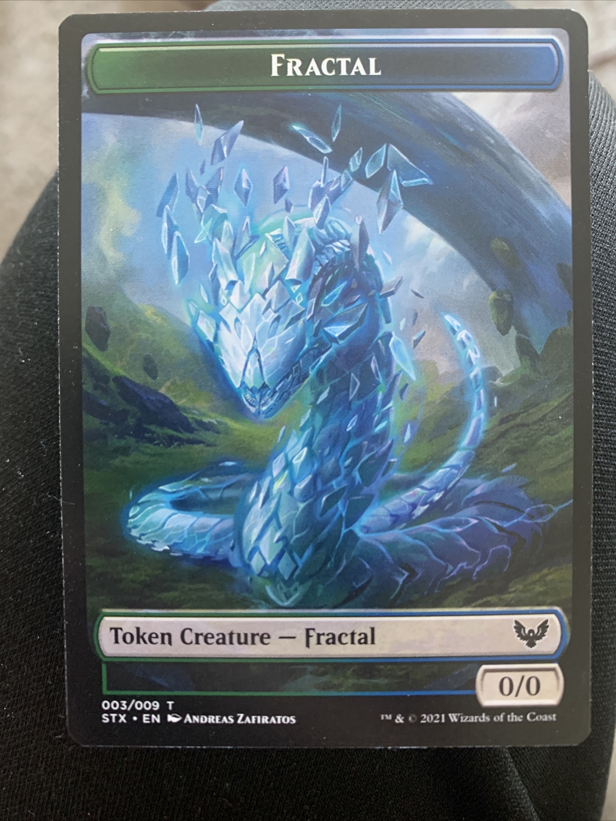 MTG Fractal Token Strixhaven: School of Mages 003/009 Regular Token for ...