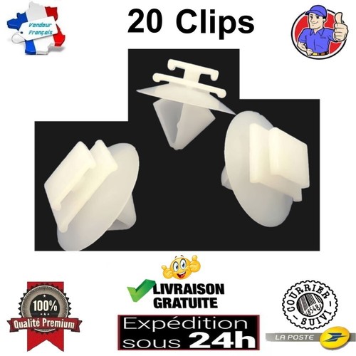 20x Clips Fixation Garniture PEUGEOT 106 206 207 1007 306 307 806 ...