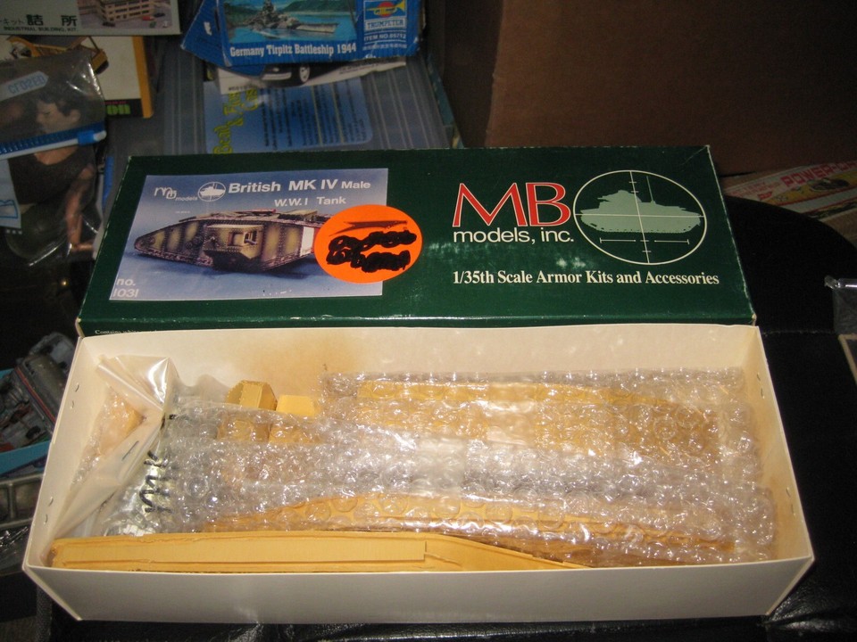 British MK IV Male W.W. I Tank Resin Kit by MB Models, Inc. in 1/35 ...