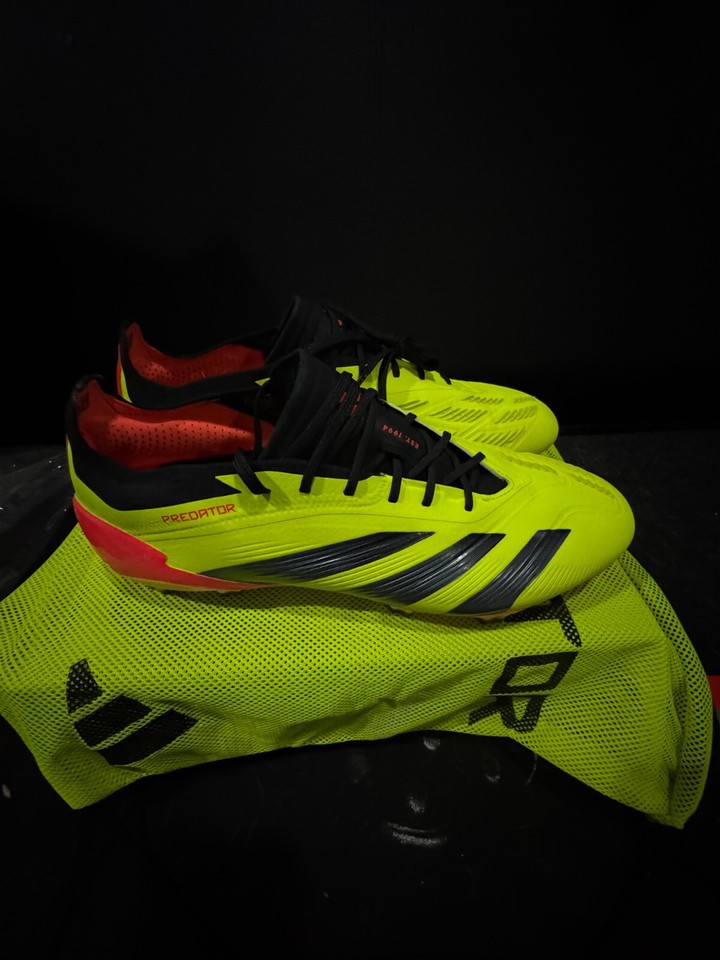Adidas Predator Elite FG Size 10.5 US Yellow Red Black Soccer Cleats ...