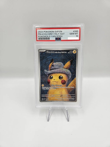 PSA 10 graded Pikachu with Grey Felt Hat SVP 085 Pokemon Van Gogh Promo ...