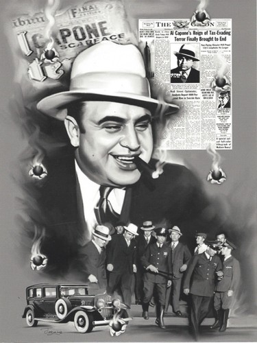 AL CAPONE COLLAGE 8X10 PHOTO MAFIA ORGANIZED CRIME MOB MOBSTER PICTURE ...
